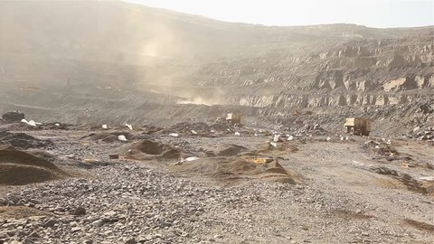 Platform Holes Blast Blast Open Cast Stock Footage Video (100% Royalty ...