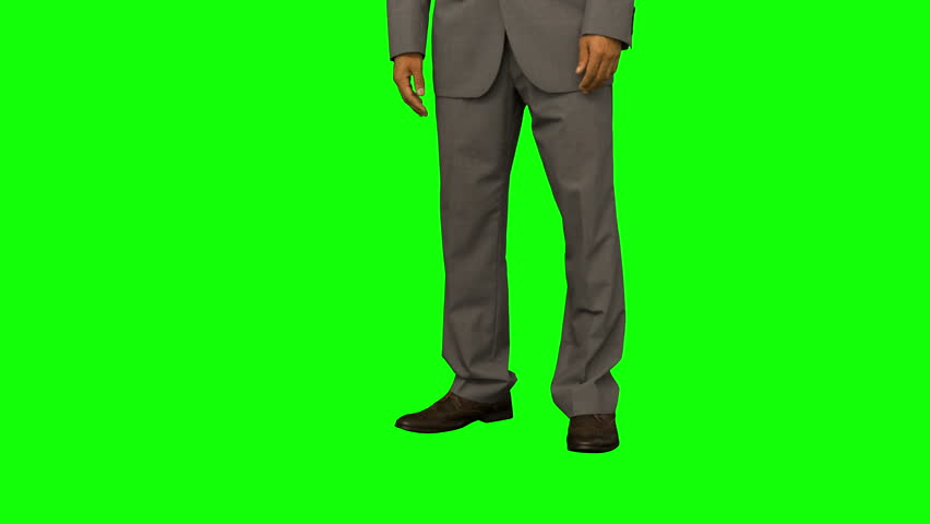 close legs businessman on green screen Stock Footage Video (100% ...