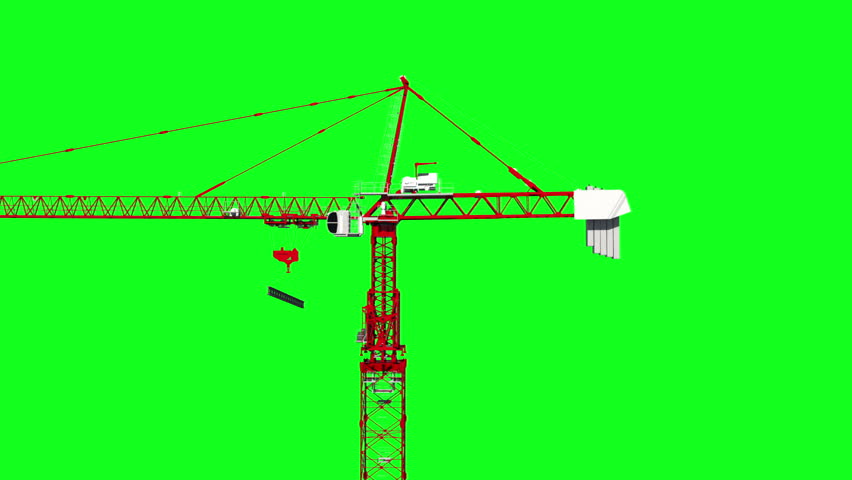 Building Crane Animation, Work Process. : vidéo de stock (100 % libre ...