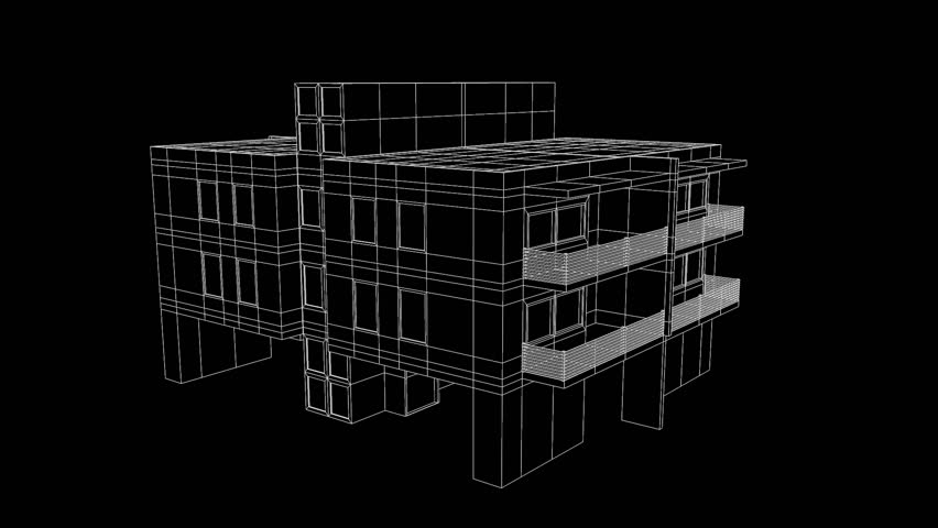 Abstract Architectural Background Stock Footage Video (100% Royalty ...