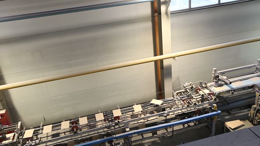 ceramic tiles manufacturing ceramics plant Stock Footage Video (100% ...