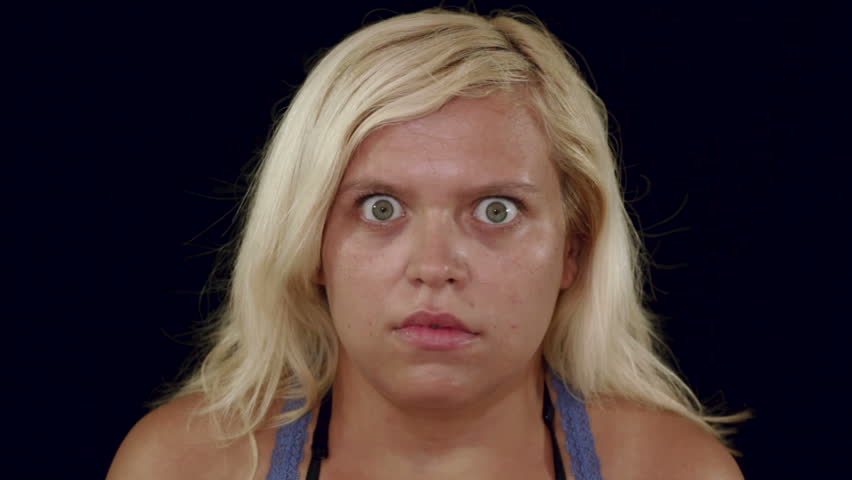 Funny Shocked Woman with Goggled Stock Footage Video (100% Royalty-free ...