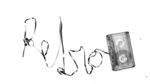 Retro Lettering Rolls Out Old Music Stock Footage Video (100% Royalty ...