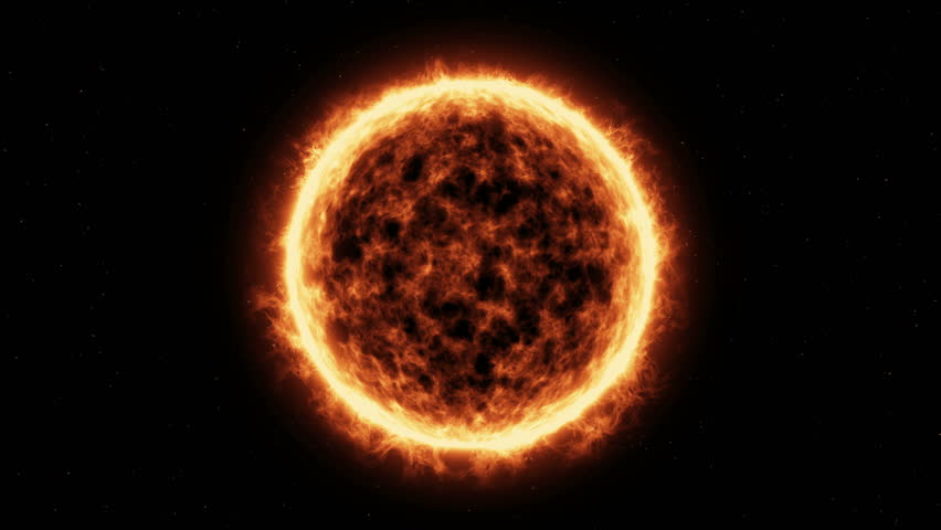 zoom on sun star highly realistic Stock Footage Video (100% Royalty ...