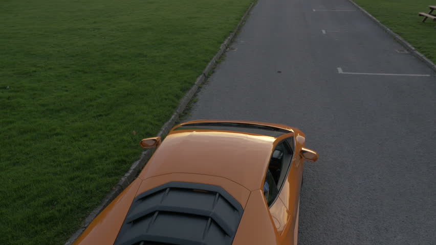Aerial Footage of Lamborghini Aventador Stock Footage Video (100% ...
