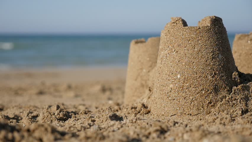shallow dof castles made sand on Stock Footage Video (100% Royalty-free ...