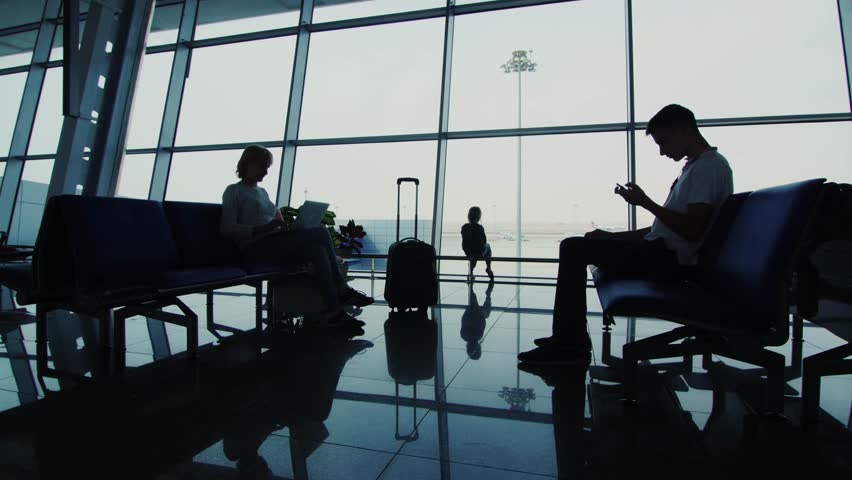 Waiting for the Flight - Stock Footage Video (100% Royalty-free ...