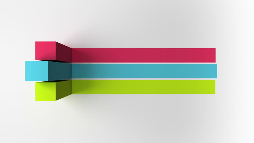 3d Bar.three Square Intro Title Stock Footage Video (100% Royalty-free ...