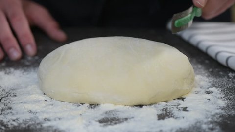 Cut Dough Aeration Stock Footage Video (100% Royalty-free) 15087430 ...