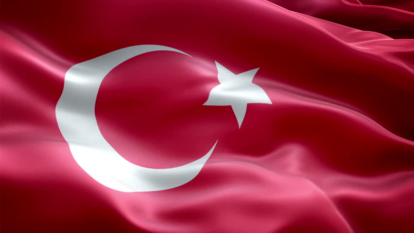 turkey national flag different new waving Stock Footage Video (100% ...