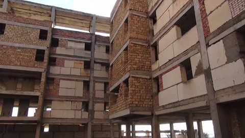 abstract clouds time-lapse new home construction Stock Footage Video ...