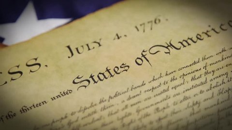 United States Bill Rights Preamble Constitution Stock Footage Video ...