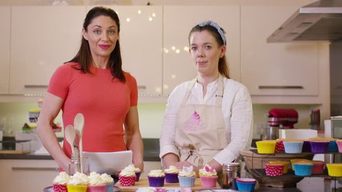 4k Tv Presenters On Cookery Channel Stock Footage Video (100% Royalty ...