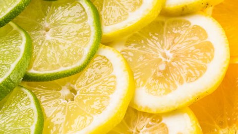 Rotation Juicy Yellow Lemon Top View Stock Footage Video (100% Royalty ...