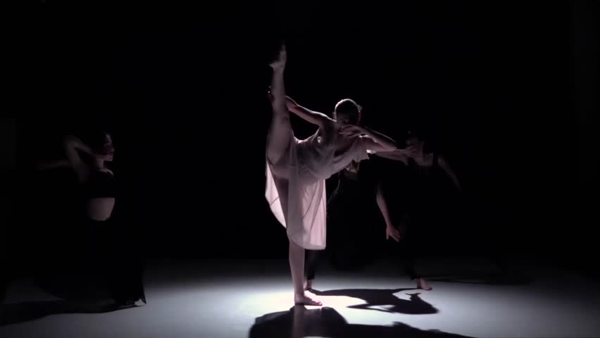 go on contemporary dance five dancers Stock Footage Video (100% Royalty ...