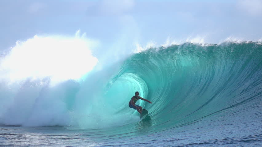 Surfer Inside Wave Stock Video Footage - 4K and HD Video Clips ...