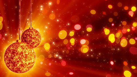 christmas background loop rotating decorations falling Stock Footage ...