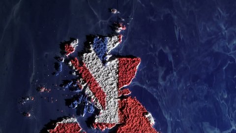 Great Britain Map Flag Tilt Down Stock Footage Video (100% Royalty-free ...