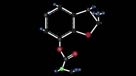 Carbofuran Molecule Structure Molecular Structure Carbofuran Stock ...