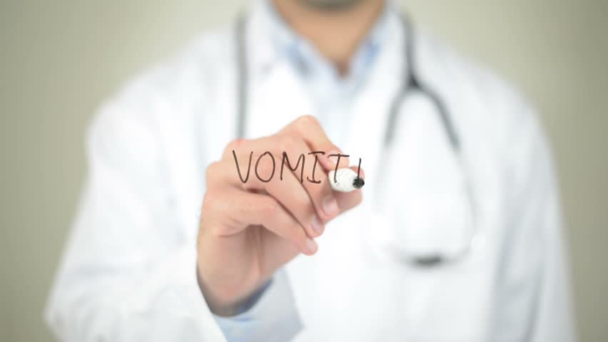 vomiting doctor writing on transparent screen Stock Footage Video (100% ...