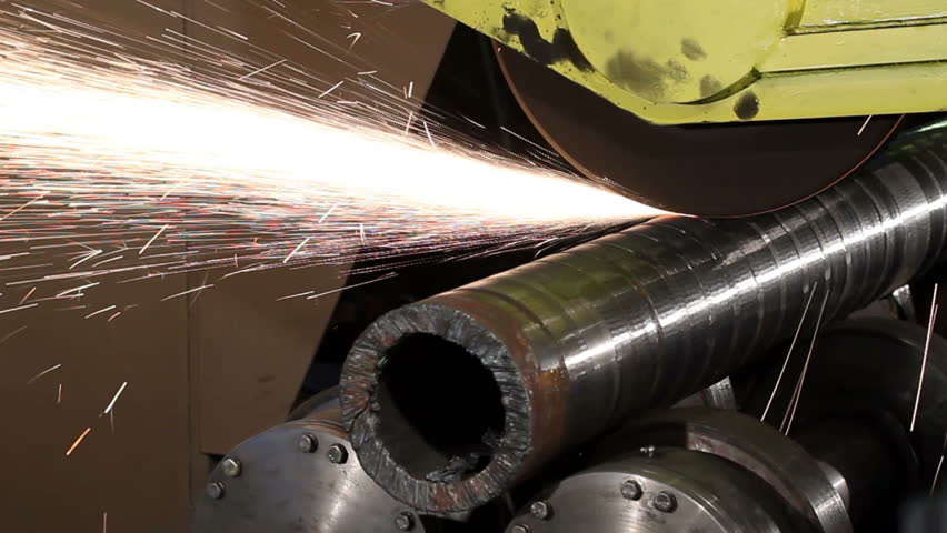 Grinding of the Steel Billet Stock Footage Video (100% Royalty-free ...