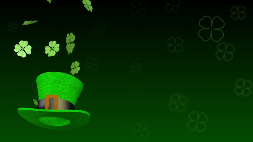 4k saint patrick's day animation clover Stock Footage Video (100% ...