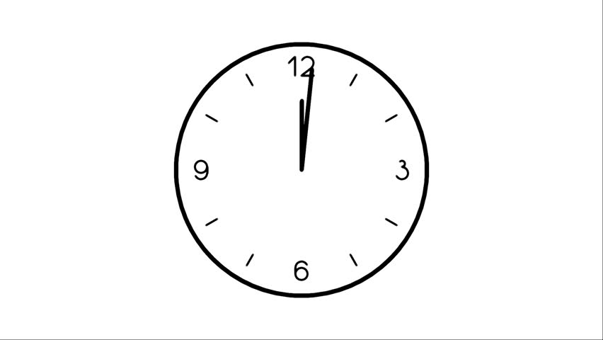 motion background spinning clock 12 hour Stock Footage Video (100% ...