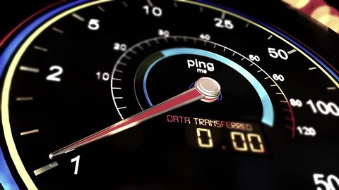 Speedometer Going Max Speed Slow Down Stock Footage Video (100% Royalty ...