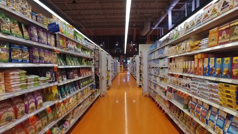Fully Stocked Aisles Grocery Store Assorted Stock Photo 1896755848 ...