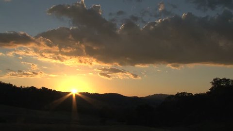 Sunset Australian Outback Stock Footage Video (100% Royalty-free ...