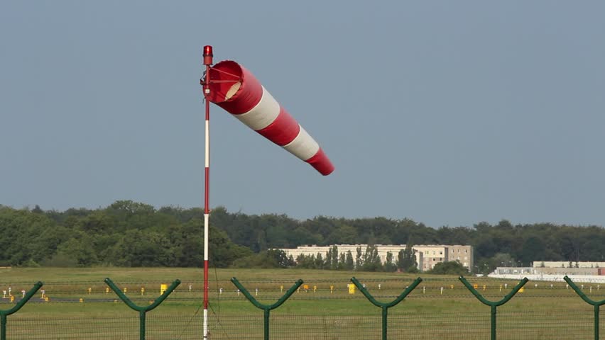 Airport Windsock On Runway Stock Footage Video (100% Royalty-free ...
