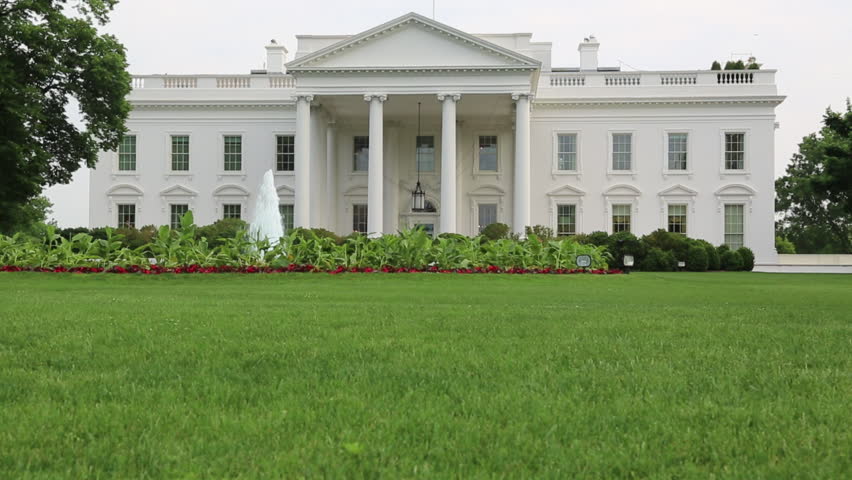 white house zoom out view washington Stock Footage Video (100% Royalty ...