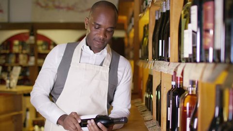 4k Portrait Friendly Shopkeeper Standing By Stock Footage Video (100% ...