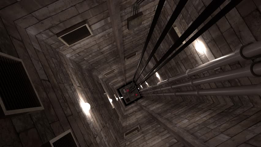 Elevator Shaft Lift Shaft Bunker Stock Footage Video (100% Royalty-free ...