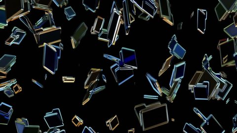 Flying Files Looping Stock Footage Video (100% Royalty-free) 15353032 ...