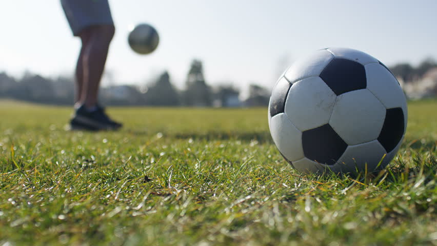 4k Footballer Doing Kicks Ups Stock Footage Video (100% Royalty-free ...