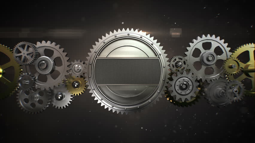 Connecting Gear Wheels, and Make Stock Footage Video (100% Royalty-free ...
