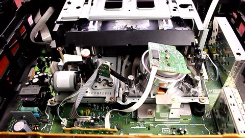 Vcr Vhs Mechanics Video Cassette Player Stock Footage Video (100% ...
