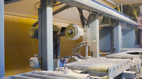 Wall Beam Processing Machine Cnc Processing Stock Footage Video (100% ...