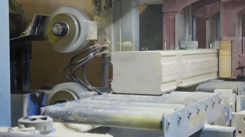 Wall Beam Processing Machine Cnc Processing Stock Footage Video (100% ...