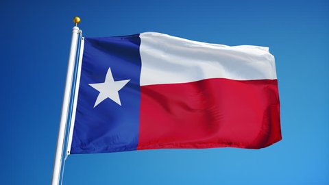 Texas Flag On Flagpole Waving Wind Stock Footage Video (100% Royalty ...