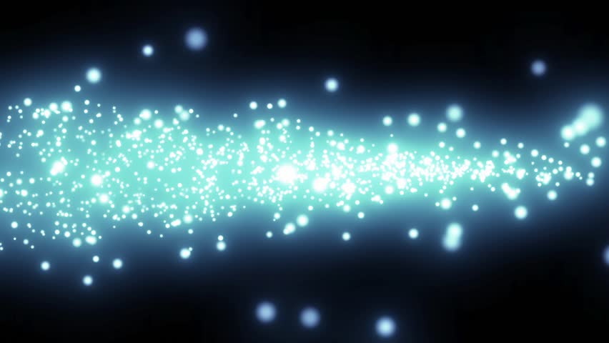 cinematic blue moving particles triangle shapes Stock Footage Video ...