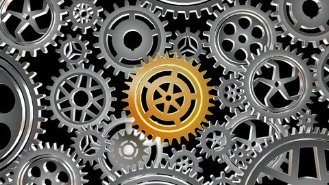 Engine Gear Wheels Industrial Teamwork Concept Stock Illustration ...