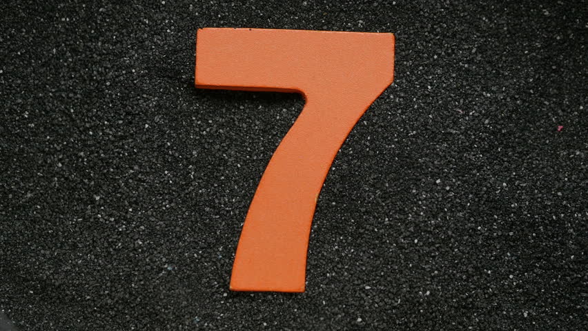 Black Brushed Number 7 Image Free Stock Photo Public Domain Photo