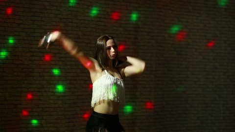 Beautiful Sexy Girl Dancing Go Go Stock Footage Video (100% Royalty ...
