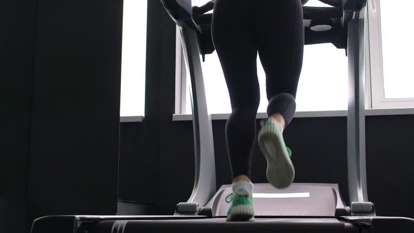 beautiful muscular fit woman running slow Stock Footage Video (100% ...