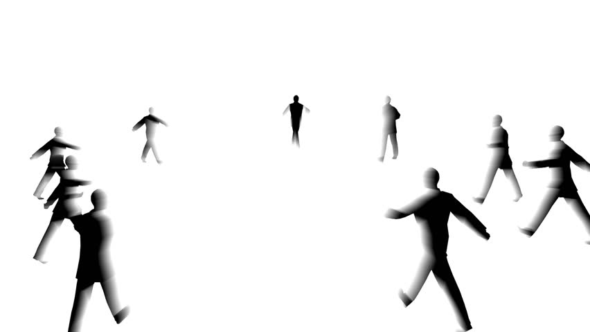 Business People Collect Circle Rotating. Stock Footage Video (100% ...