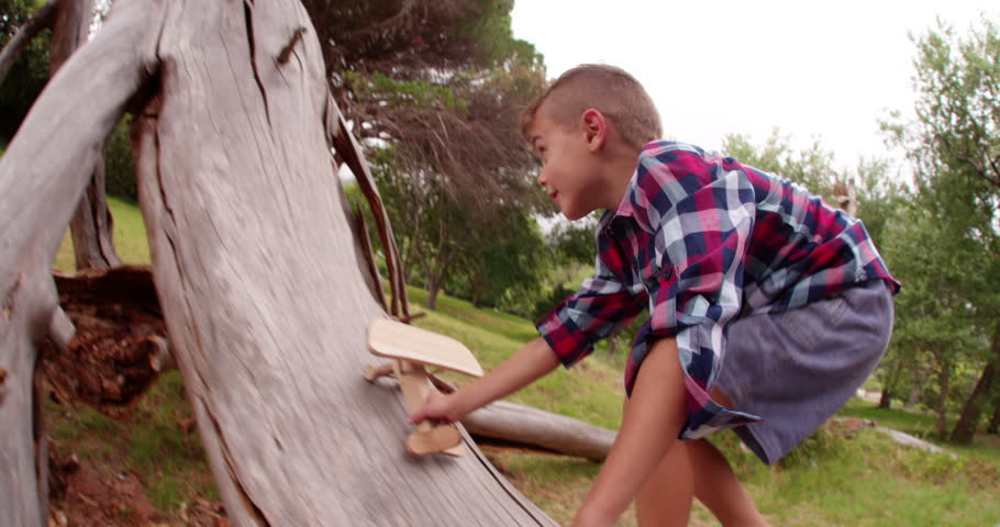 Little Boy Imagining to Be Stock Footage Video (100% Royalty-free ...