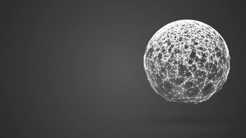 Polygonal Ball Transformed Distorted Display Lines: video de stock ...