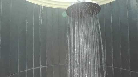 close-up turning on off shower head Stock Footage Video (100% Royalty ...